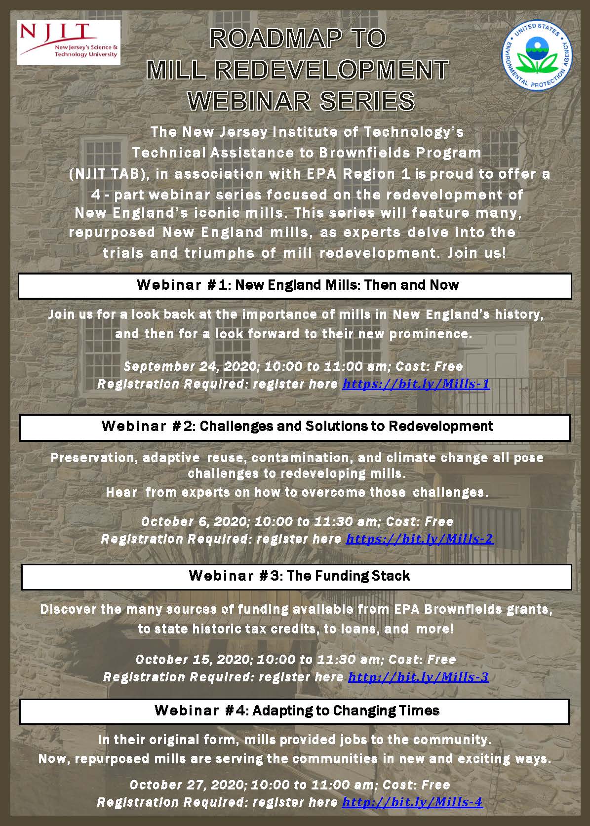 Roadmap to Mill Redevelopment Webinar - final flyer (3).jpg | Technical Assistance to Brownfield ...